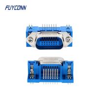 China 14pin Centronic Connector , Male Right Angle PCB Mount Plug RJ21 Connector for sale