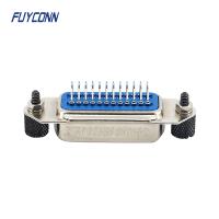China Centronics Male 24pin IEEE488 Connector Vertical PCB 2.16mm Pitch Black Screws for sale