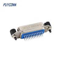 China Centronics Male 24pin IEEE488 Connector Vertical PCB 2.16mm Pitch Black Screws for sale
