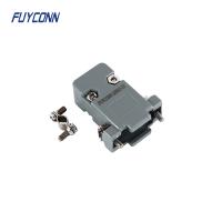 China 9Pin D-SUB Plastic Hood Top Entry Straight Backshell for DB Connector Gray Black for sale