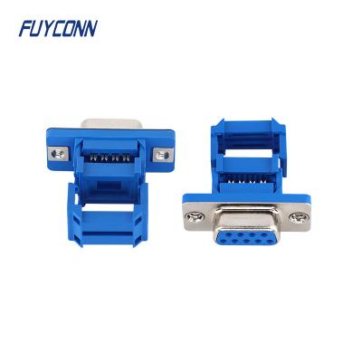 China 9pin IDC Crimping Ribbon Cable Female D SUB Connector ROHS Certified 2.74mm Pitch for sale