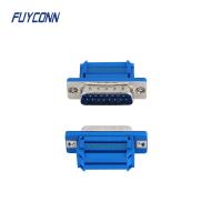 China IDC Male D-SUB Ribbon Connector 15 Pin Crimping Cable 2 Row PBT Insulator for sale