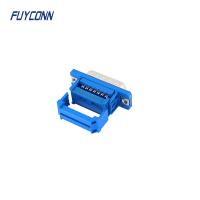 China IDC Male D-SUB Ribbon Connector 15 Pin Crimping Cable 2 Row PBT Insulator for sale