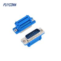 China IDC Male D-SUB Ribbon Connector 15 Pin Crimping Cable 2 Row PBT Insulator for sale