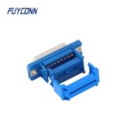 China 15pin D-SUB Female IDC Crimping Ribbon Cable Connector 2 Rows PBT for sale