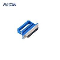 China 25Pin IDC Ribbon D-SUB Connector Male Crimping Type 2 Row PBT Brass Nickel for sale