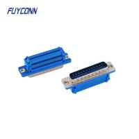 China 25Pin IDC Ribbon D-SUB Connector Male Crimping Type 2 Row PBT Brass Nickel for sale