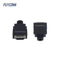 China 20 Pin MDR SCSI Connector 2.17mm Solder Cup Male with Plastic Cover 1.27mm Pitch for sale
