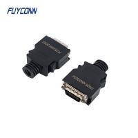 China 20 Pin MDR SCSI Connector 2.17mm Solder Cup Male with Plastic Cover 1.27mm Pitch for sale