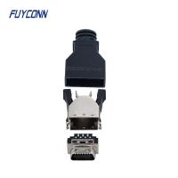 China 1.27mm SCSI 14 Pin Mini D Ribbon Connector Male Solder Servo 2A 1000V for sale