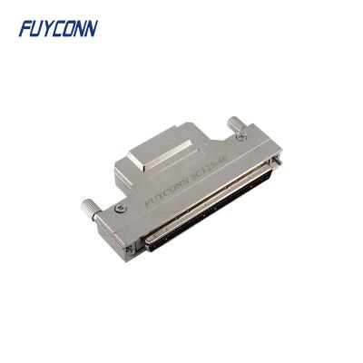 China SCSI 100-Pin Male Connector with Metal Cover - 1 AMP Current Rating, -55°C to +105°C Operating Temperature for sale
