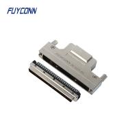 China SCSI 100-Pin Male Connector with Metal Cover - 1 AMP Current Rating, -55°C to +105°C Operating Temperature for sale
