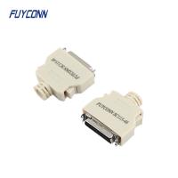China SCSI 36 Pin Mini D Ribbon Male Solder Connector 1.27mm Pitch Brass Gold Plated for sale
