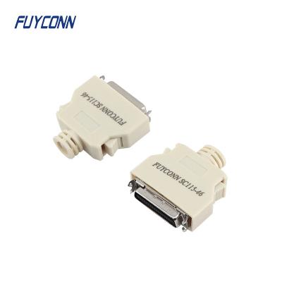 China SCSI 36 Pin Mini D Ribbon Male Solder Connector 1.27mm Pitch Brass Gold Plated for sale