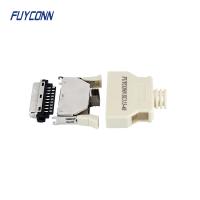 China SCSI 36 Pin Mini D Ribbon Male Solder Connector 1.27mm Pitch Brass Gold Plated for sale