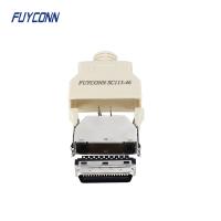 China SCSI 36 Pin Mini D Ribbon Male Solder Connector 1.27mm Pitch Brass Gold Plated for sale