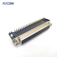 China 37Pin Female D-SUB Connector Right Angle PCB Mount with 9.4mm Pin Spacing and Lock Screws for sale