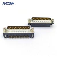China 25 Pin Male D-SUB Connector 8.08mm Pin Spacing Right Angle PCB Mount 9/15/25/37 Pin Options for sale