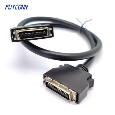 China HPCN Straight Male to Male SCSI Connector Cable Assembly 36Pin with 1.27mm Pitch and Solder Cup Contacts for sale