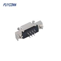 China 14pin Female Servo Connector MDR PCB Straight SCSI Connector Zinc Alloy Shell 1.27mm Pitch for sale