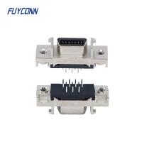 China 14pin Female Servo Connector MDR PCB Straight SCSI Connector Zinc Alloy Shell 1.27mm Pitch for sale