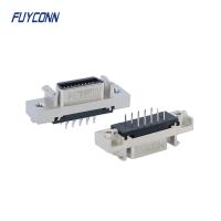China 20pin SCSI Female Connector 1.27mm Pitch Straight PCB SCSI Connector Zinc Alloy Shell for sale