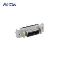 China 20pin SCSI Female Connector 1.27mm Pitch Straight PCB SCSI Connector Zinc Alloy Shell for sale