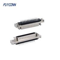 China SCSI 50pin Servo Connector MDR PCB Straight 1.27mm With Zinc Alloy Shell for sale