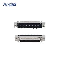 China SCSI 50pin Servo Connector MDR PCB Straight 1.27mm With Zinc Alloy Shell for sale