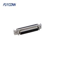China SCSI 50pin Servo Connector MDR PCB Straight 1.27mm With Zinc Alloy Shell for sale