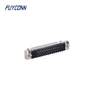 China SCSI 50pin Servo Connector MDR PCB Straight 1.27mm With Zinc Alloy Shell for sale