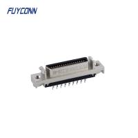 China Mini D Ribbon MDR PCB Straight Female SCSI Connector 36pin Zinc Alloy Shell for sale