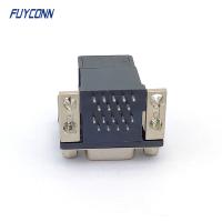 China Female to Female D-SUB Connector Twins 9pin 15pin 25pin 37pin Right Angle PBT for sale
