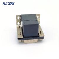 China Male to Male D SUB Connector 9 15 25 37 Pin Twins DB Right Angle PBT for sale