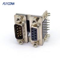 China Male to Female Twins D-SUB Connector 9P-9P 15P-15P 25P-25P 37P-37P Right Angle PCB for sale