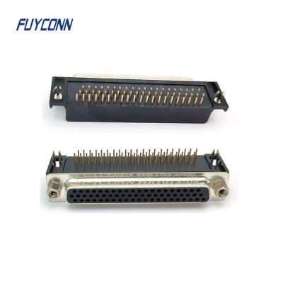 China Female High Density D-SUB Connector Right Angle PCB 15P 26P 44P 62P with PBT Housing and Metal Shell for sale