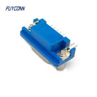 China 15-Pin High Density D-Sub Connector Right Angle PCB Female 3.08mm Pitch PBT Material for sale