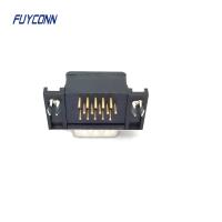 China 15/26/44/62 Pin High Density D-SUB Male Connector with 8.89mm Shell and Right Angle PCB Mount for sale