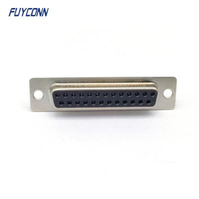 China Female D-SUB Connector 9/15/25/37 Pin Crimp Housing with Solder Cup Contacts and 2.74mm Pin Spacing for sale