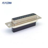 China Female D-SUB Connector 9/15/25/37 Pin Crimp Housing with Solder Cup Contacts and 2.74mm Pin Spacing for sale