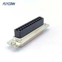 China Female D-SUB Connector 9/15/25/37 Pin Crimp Housing with Solder Cup Contacts and 2.74mm Pin Spacing for sale