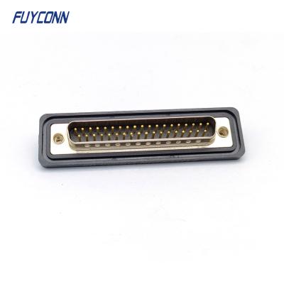 China Solder Male D-SUB Waterproof Connector 9/15/25/37 Pin with 2.74mm Pin Spacing and PBT Housing for sale