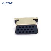 China Lower Profile D-SUB Connectors Right Angle PCB 15 Pin Female VGA for sale