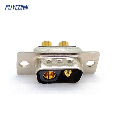 China 2V2 D-SUB Power Connector , Solder Male 2pin DB Connector for sale