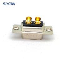 China 2V2 D-SUB Power Connector , Solder Male 2pin DB Connector for sale