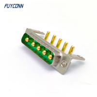 China 5W5 High Power Connector , Solder Right Angle Male D-Sub Connector for sale