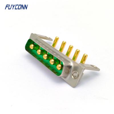China 5W5 High Power Connector , Solder Right Angle Male D-Sub Connector for sale
