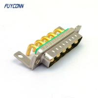 China 5W5 High Power Connector , Solder Right Angle Male D-Sub Connector for sale