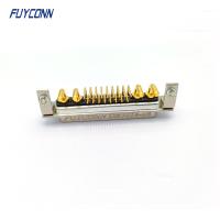China 21W4 Power PCB Right Angle D-Sub Connector 21 Pin Female High Current for sale