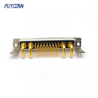 China 21W4 Power PCB Right Angle D-Sub Connector 21 Pin Female High Current for sale